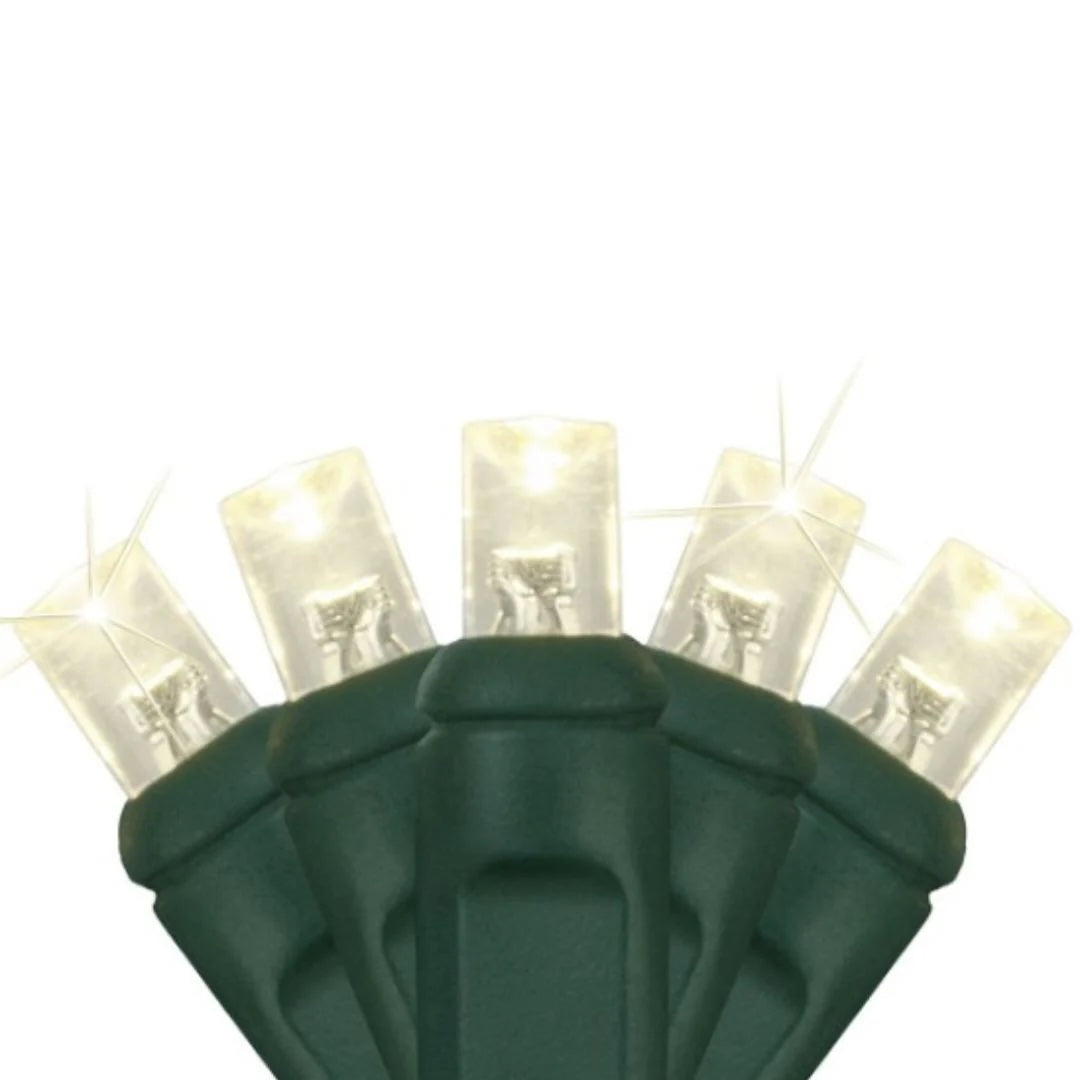 5MM LED Twinkle Mini Lights - 6" Spacing 50 Light on Green Wire - Case ...